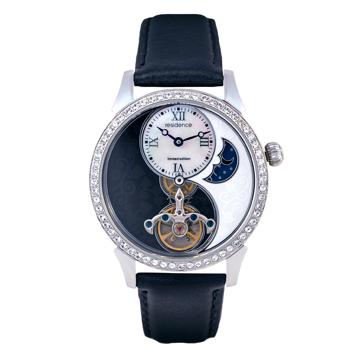 YIN YANG Watch STAR Silver colored 37mm